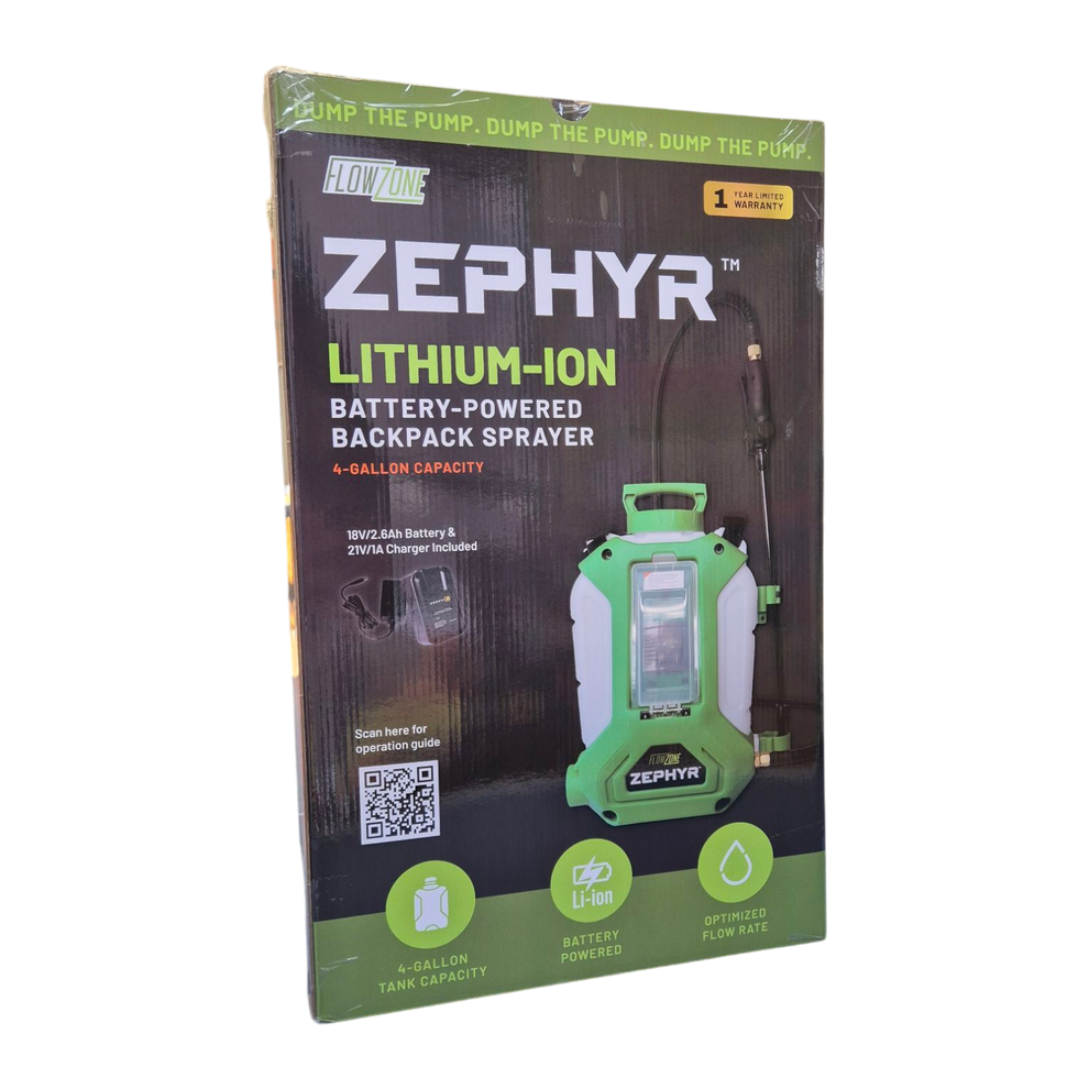 FlowZone Zephyr 3 - 15L Backpack Sprayer – Billy Goat Lawns